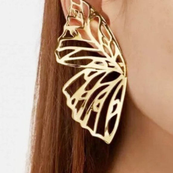 Jewelry | Hollow Large Butterfly Earring | Poshmark